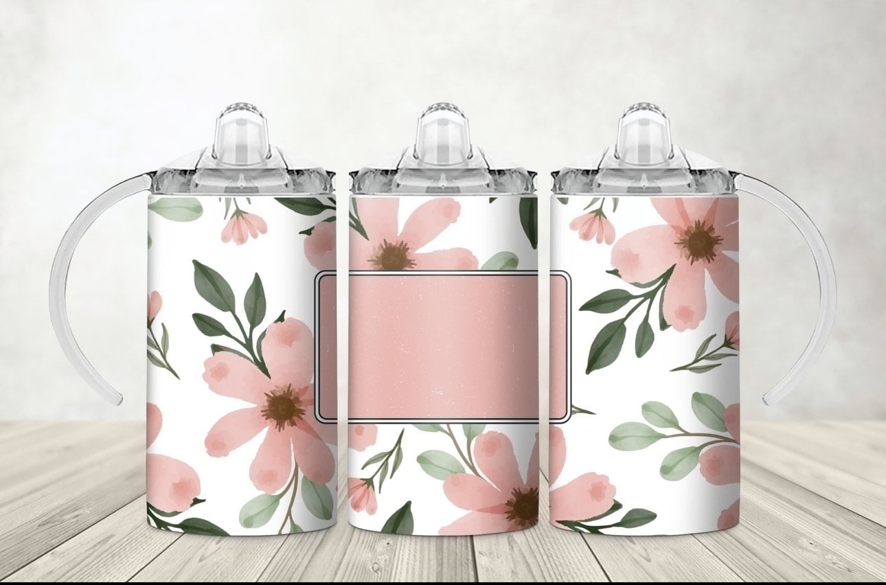 Floral Name Sippy | Krafty Kreationz & Kandy Co