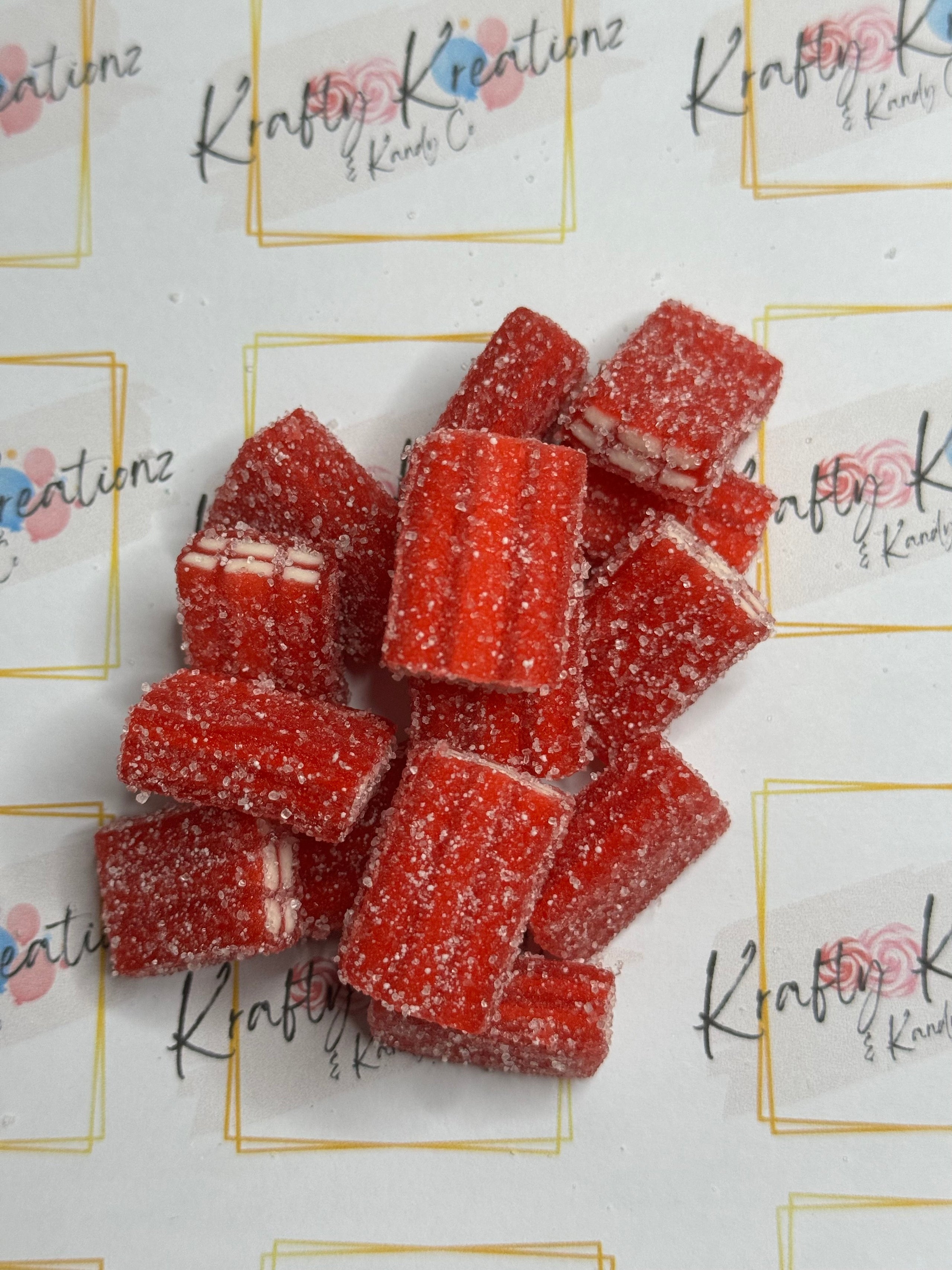 Fini Strawberry Bricks | Krafty Kreationz & Kandy Co