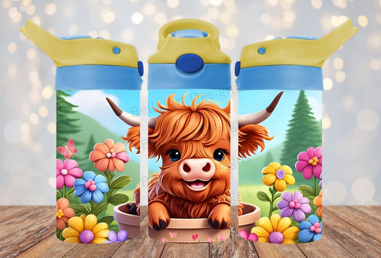 Baby Cow Drink Bottle | Krafty Kreationz & Kandy Co